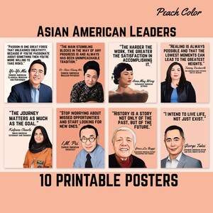 Asian American Leaders, AAPI Asian Pacific American Heritage Month ...