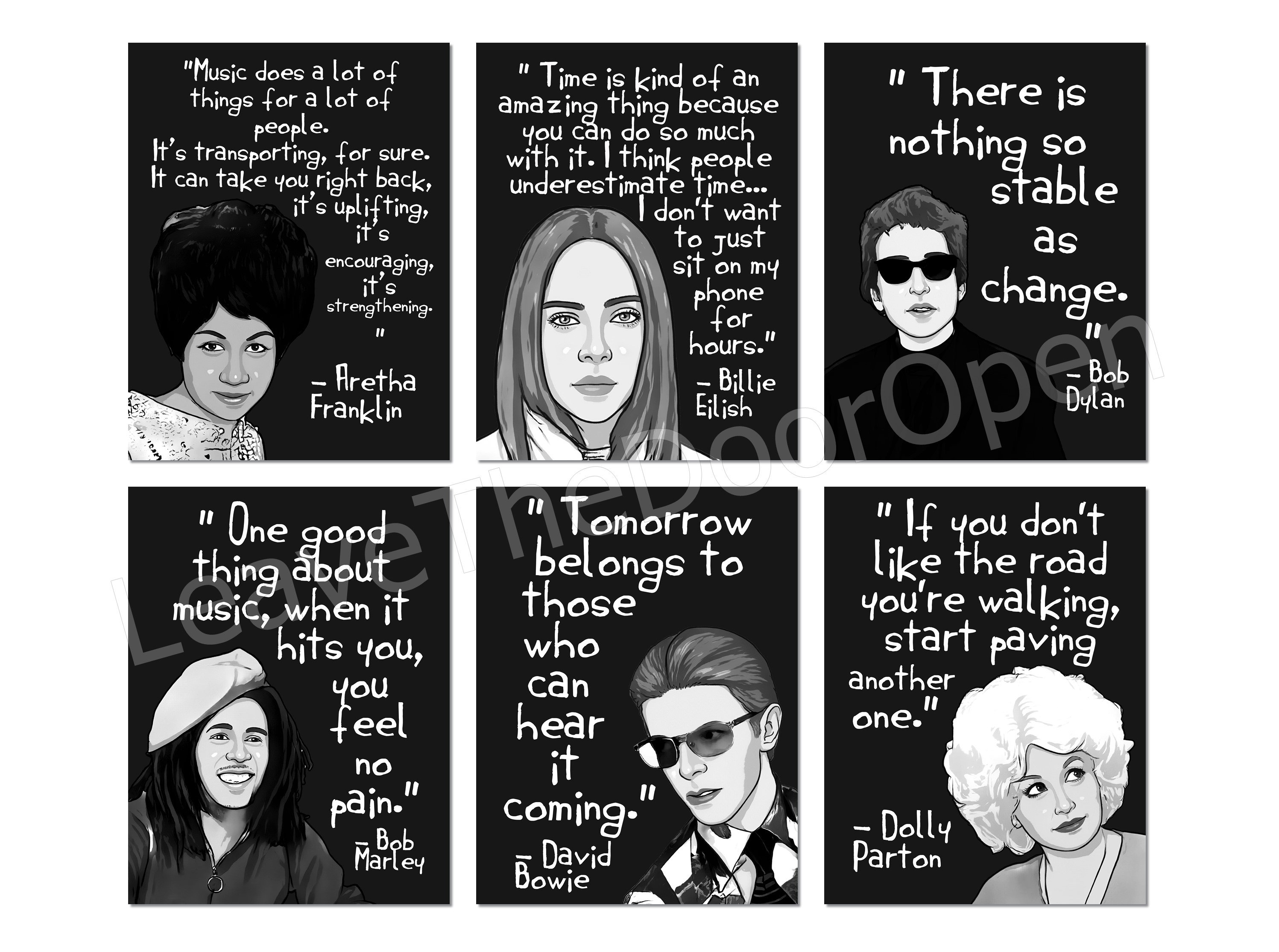 Famous Musicians Posters Notable Musical Leaders - Etsy