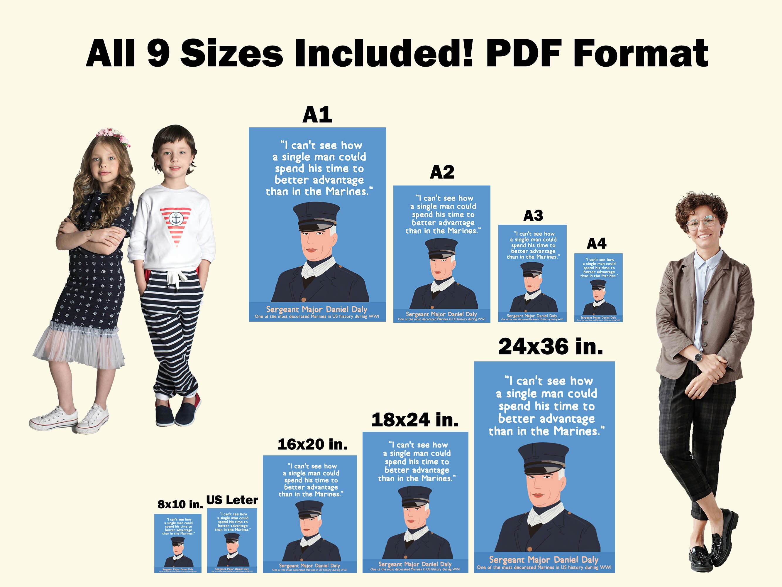 Military Heroes Poster Set Inspiring Quotes for Classroom Decor ...