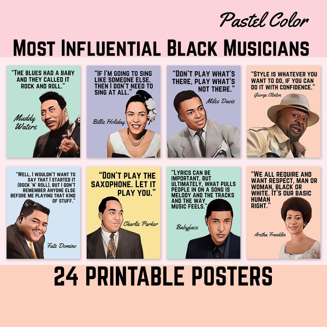 Most Influential Black Musicians, Black History Month, Theme African ...