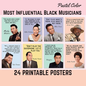 Most Influential Black Musicians, Black History Month, Theme African ...