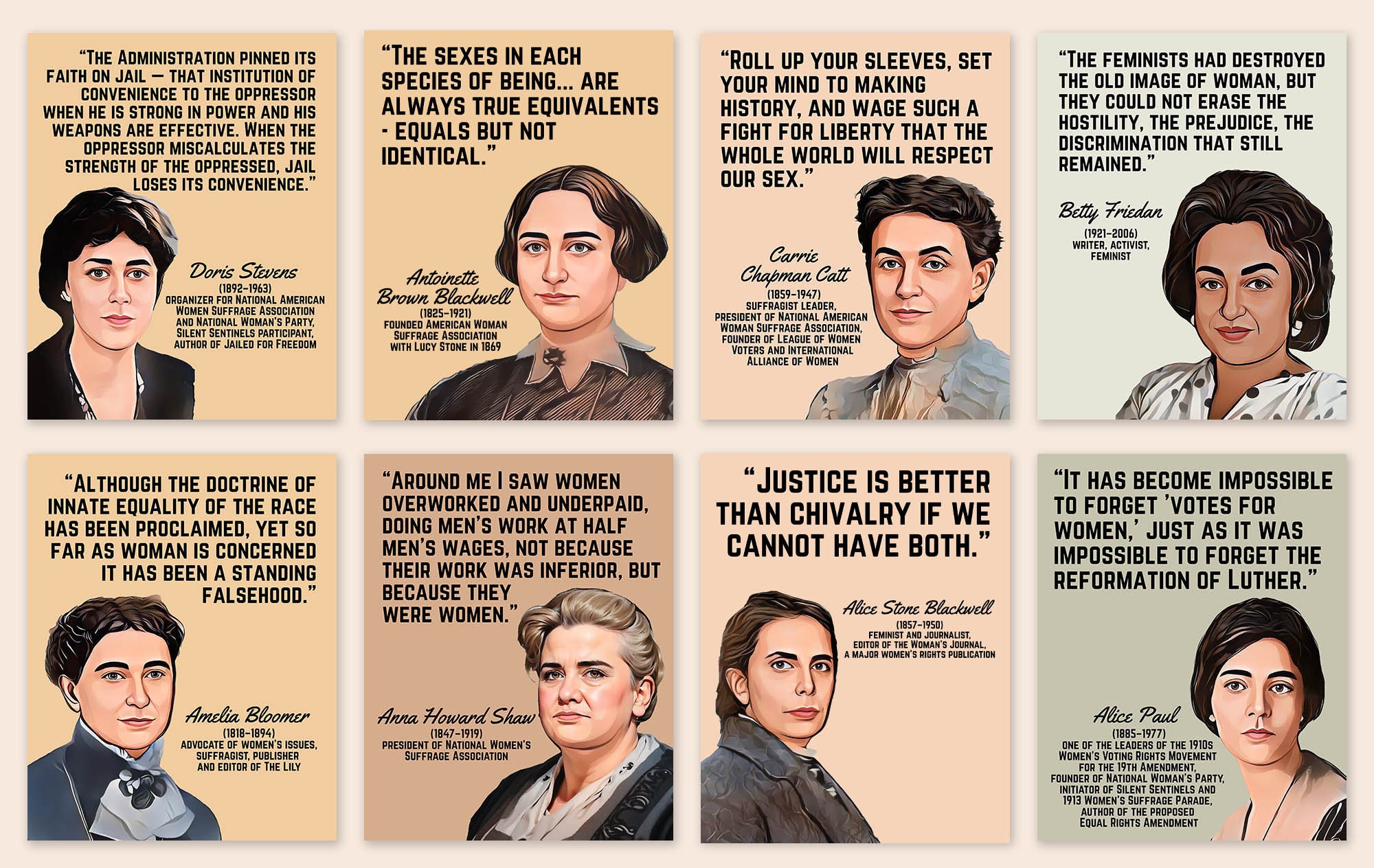 Women's History Month Posters American History, Bulletin Board Display ...