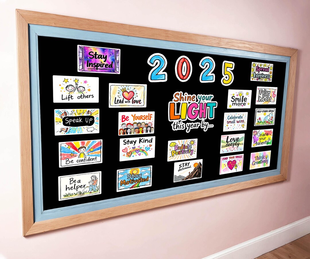 New Year Growth Bulletin Board Kit - Classroom and Office Display 2025 ...