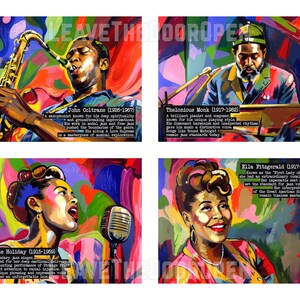 Jazz Legends Posters, Digital Download, Jazz Appreciation Month, 20 ...
