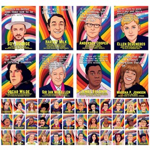 Pride Month Posters, LGBT History Month Bulletin Board Display, 44 ...