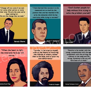Famous Black History People Poster Bundle Pack:20, Printable, Classroom ...