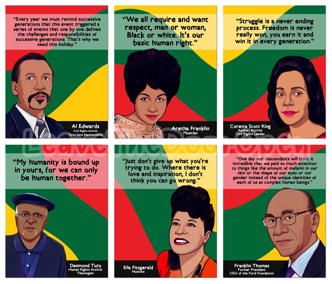Juneteenth Quotes Posters, 14 Posters for Classroom Decor, June 19th ...