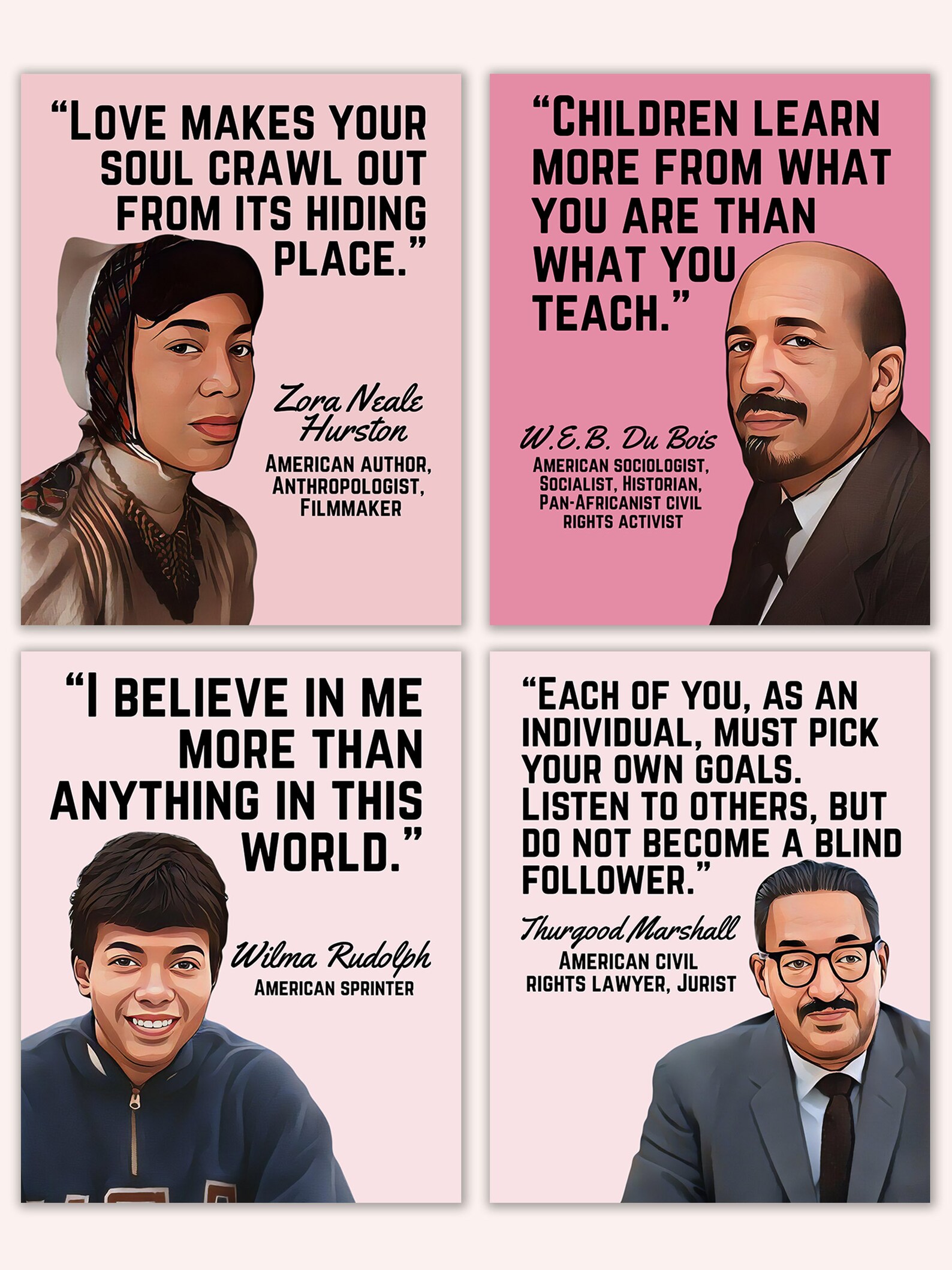 African American Heroes, Black History Month Printable Posters ...