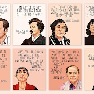 40 Art Quotes for Kids by Famous Artists - Bulletin Board - Classroom ...