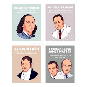 23 Famous Scientists and Inventors Posters, STEM Classroom Decor ...