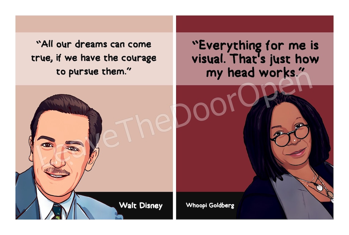 Famous People With Dyslexia 20 Printable Quote - Etsy