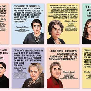 Women's History Month Posters | Decor, Bulletin Board Display, American ...