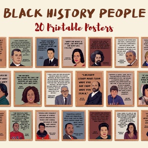 Black History Month Posters / 20 Printable Posters, Teacher Wall Art ...
