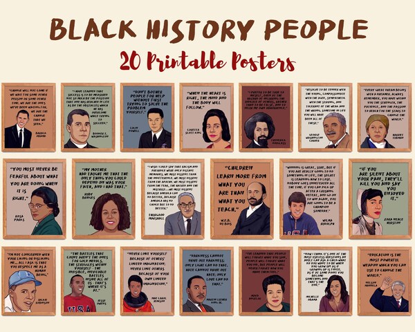 Black History Month, Black History Month Posters, Classroom Posters ...