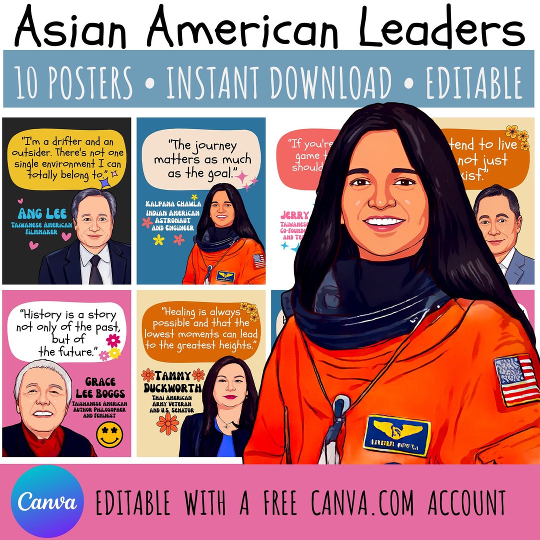 10 Asian American Leaders, AAPI Asian Pacific American Heritage Month ...