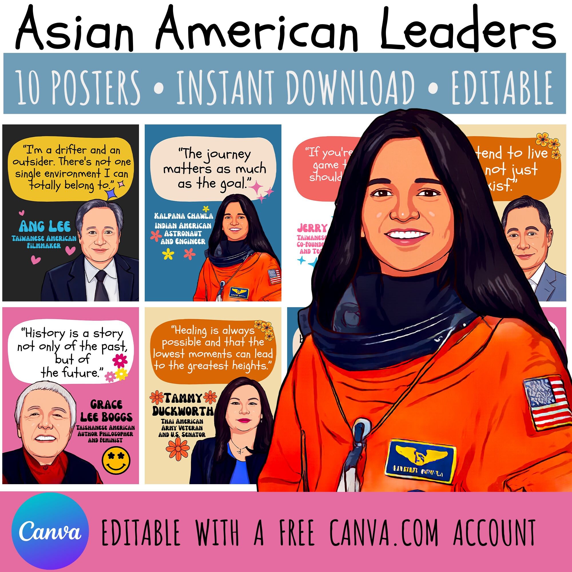 10 Asian American Leaders, AAPI Asian Pacific American Heritage Month ...