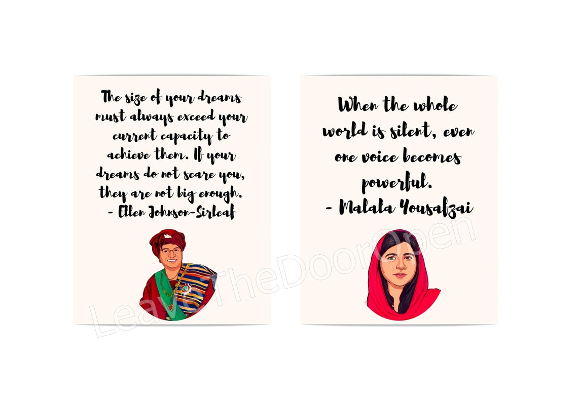 12 Famous Women in History Who Changed the World,printable Poster Set ...