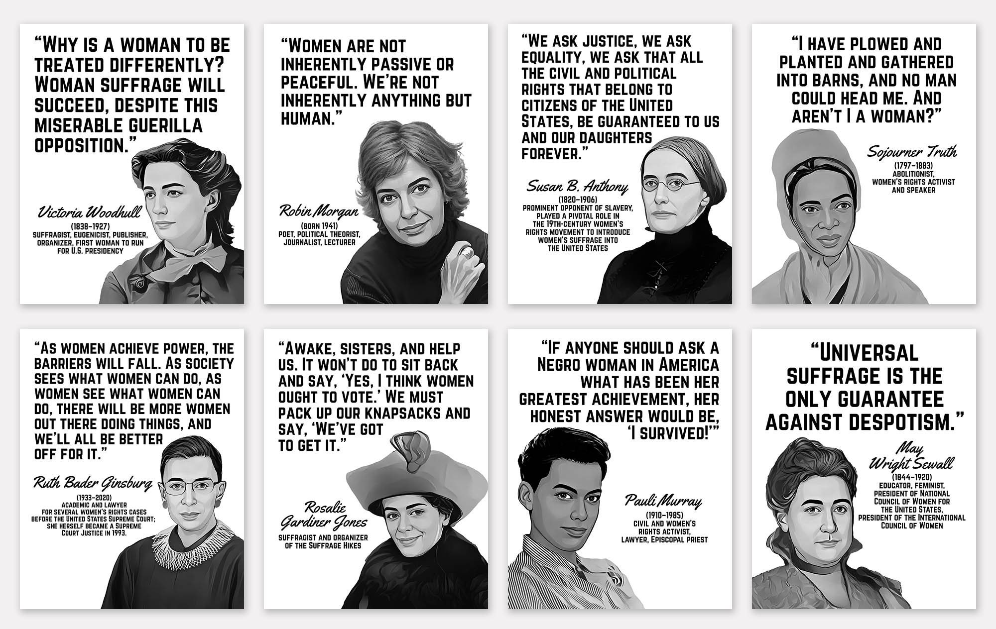 Women's History Month Posters Decor, American History, Famous Women ...