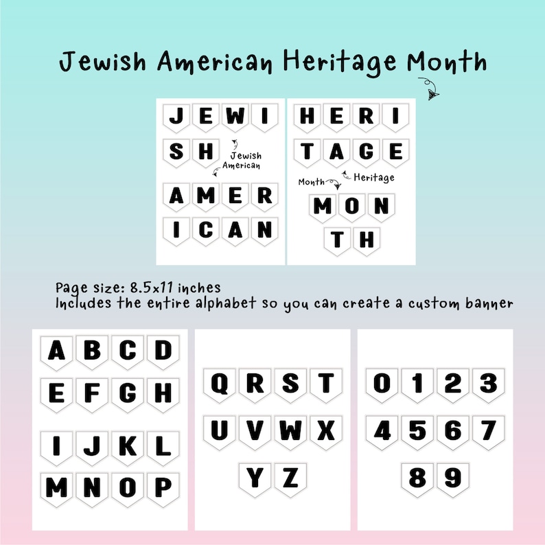 Jewish American Heritage Month Poster Set 20 Quotes From Icons for ...