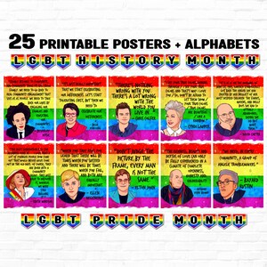 LGBT Pride Month Posters, LGBT History Month Bulletin Board Set ...