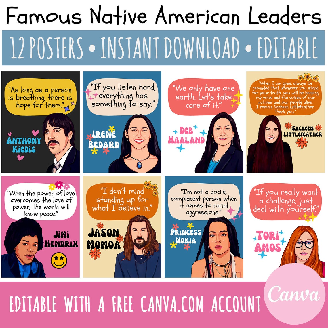 12 Famous Native American Leaders, Heritage Month, Indigenous Art ...