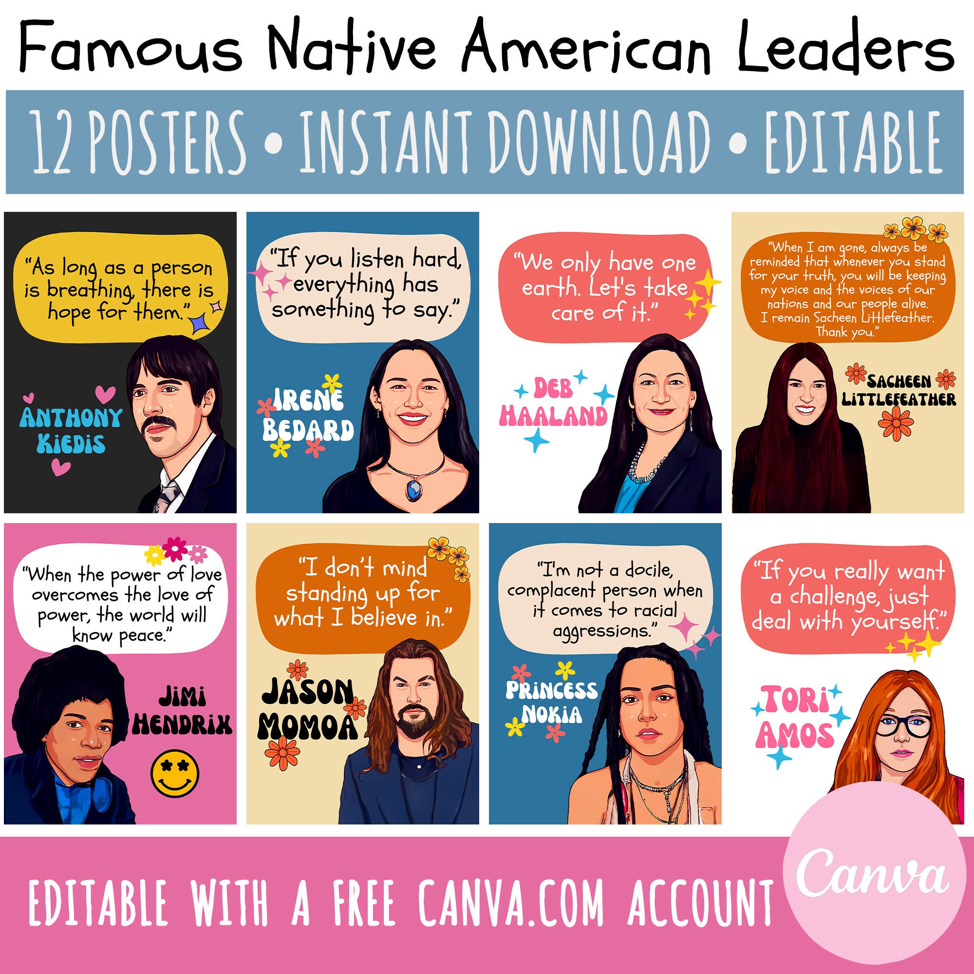 12 Famous Native American Leaders, Heritage Month, Indigenous Art ...