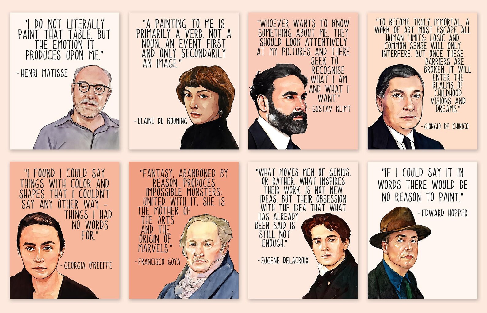 40 Art Quotes for Kids by Famous Artists Bulletin Board Classroom ...