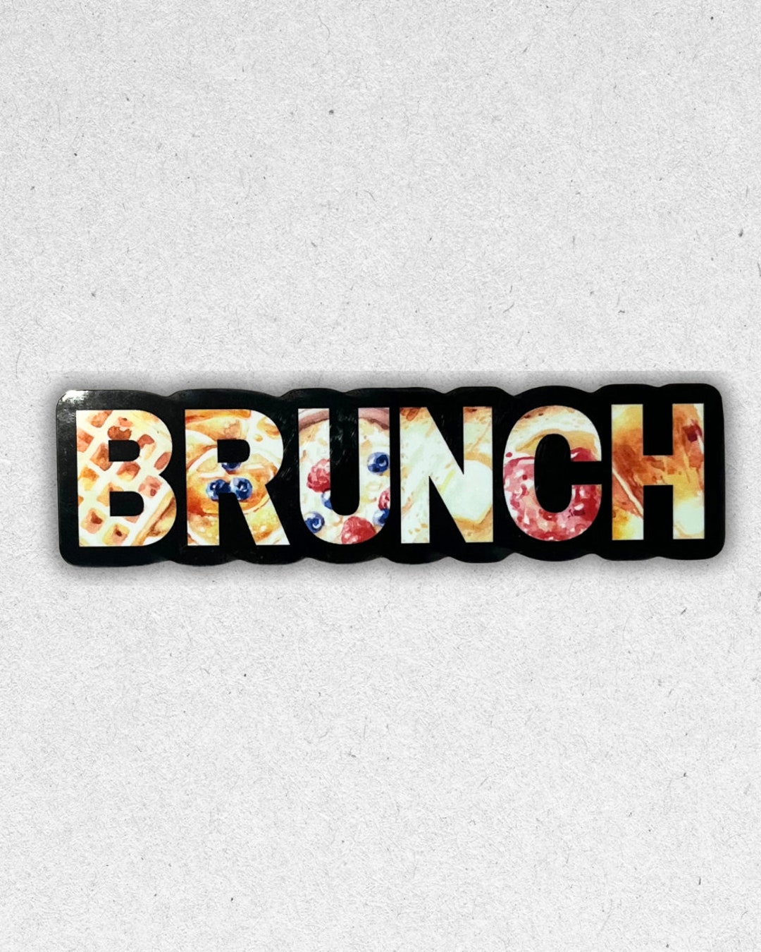 Brunch Food Inside Letters Sticker - Etsy