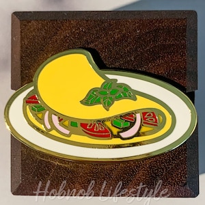 Vegetable Omelette - Food Brunch Enamel Pin - Etsy