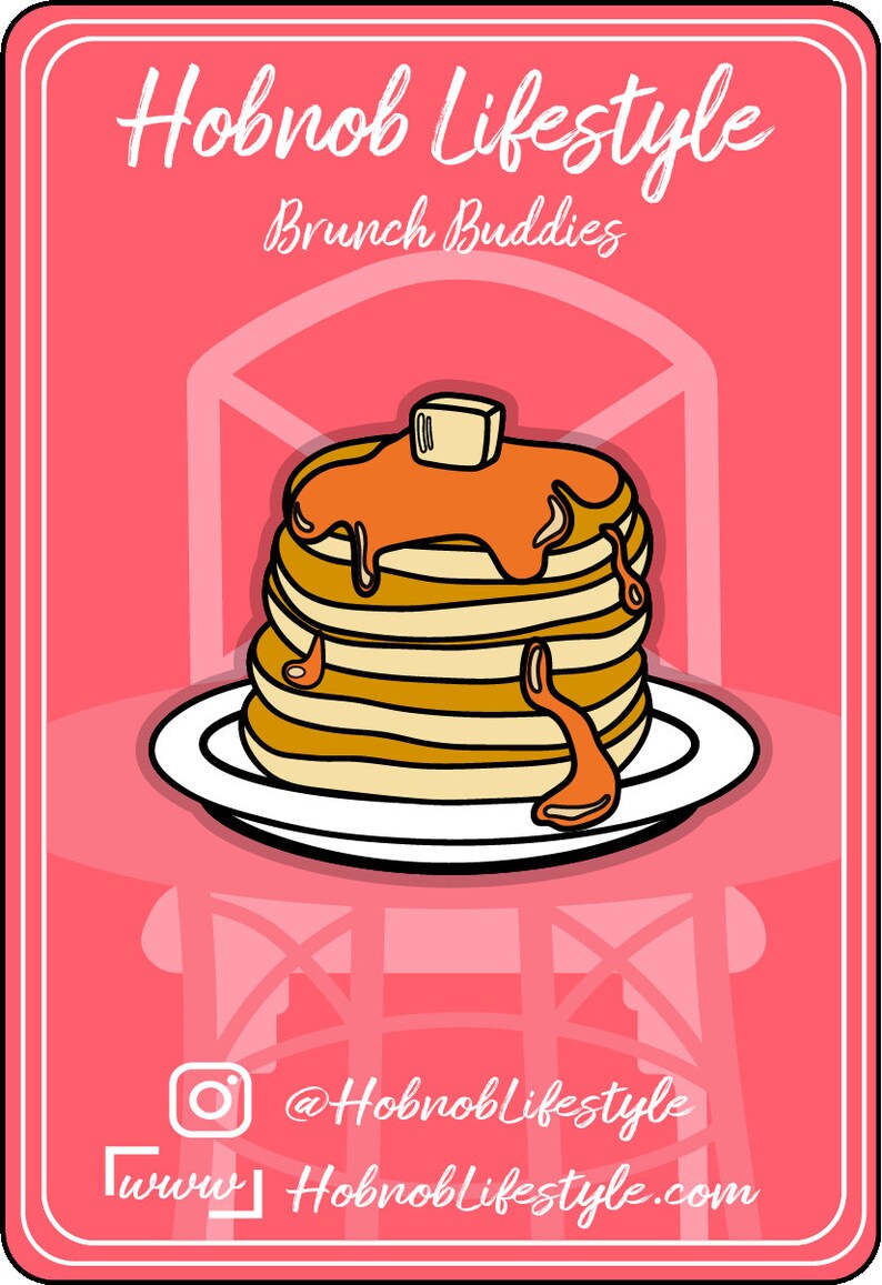 Stack of Pancakes Food Brunch Enamel Pin | Etsy