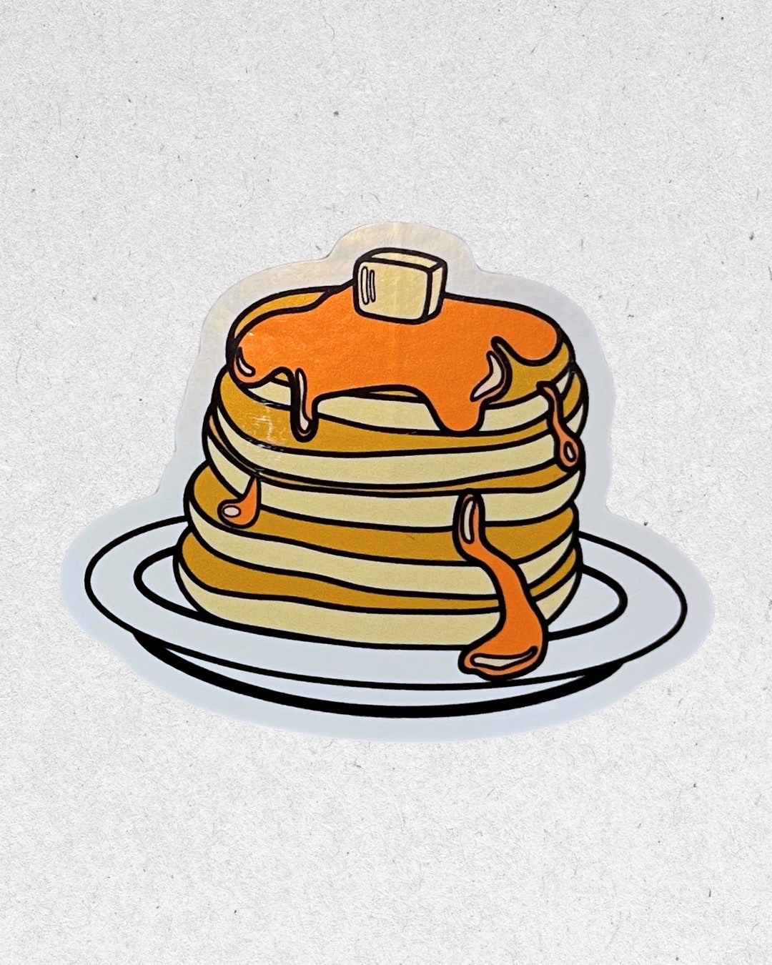 Stack of Pancake Sticker - Etsy