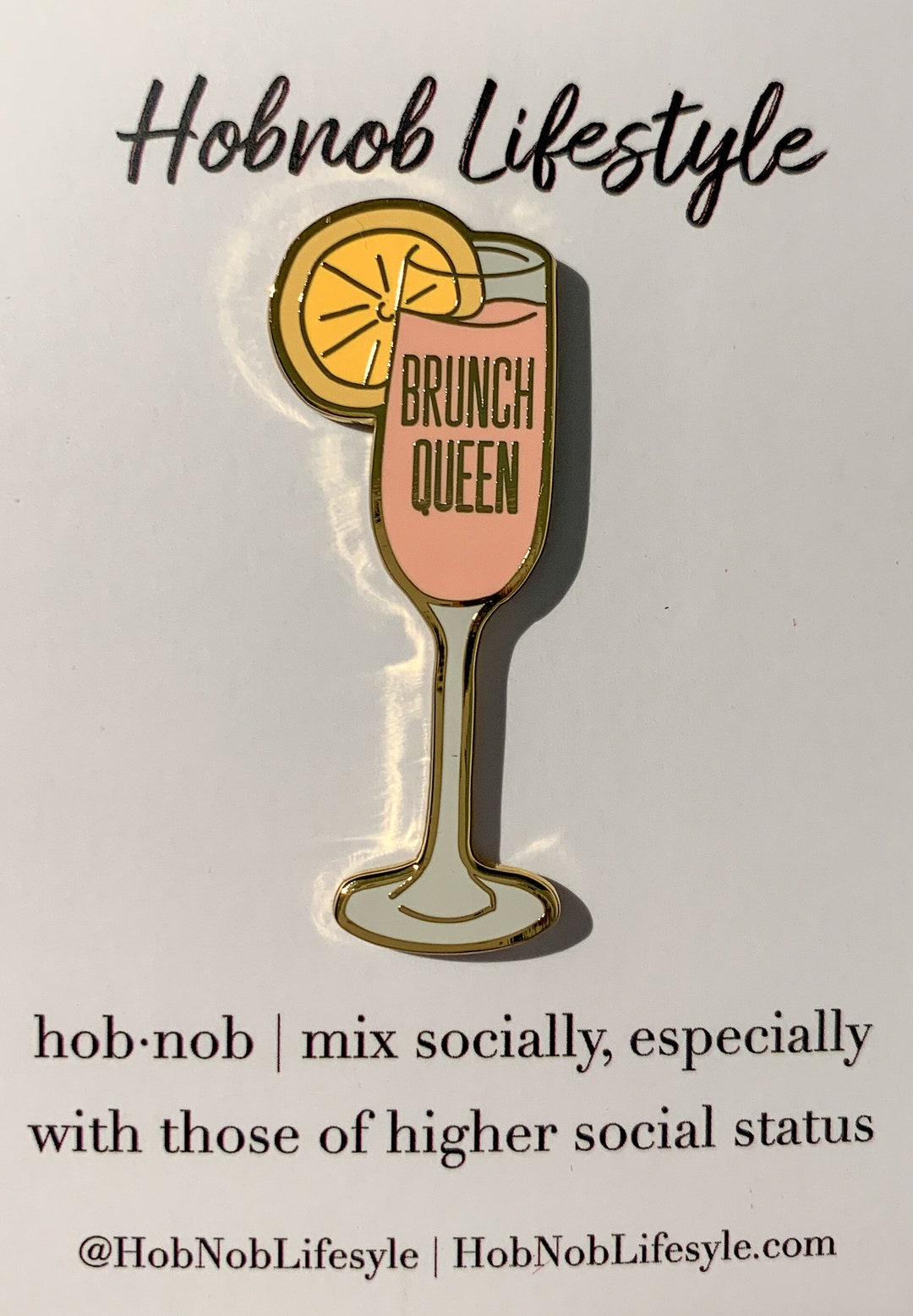 Cute Brunch Queen Enamel Pin - Etsy