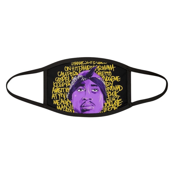 Tupac Face Mask - Etsy