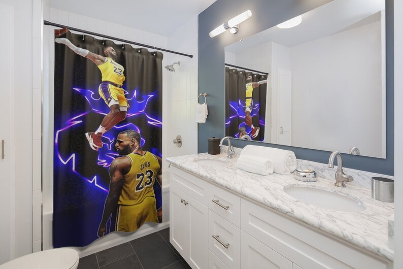 Lebron James Shower Curtain Bathroom Decor Home Accessories - Etsy Canada