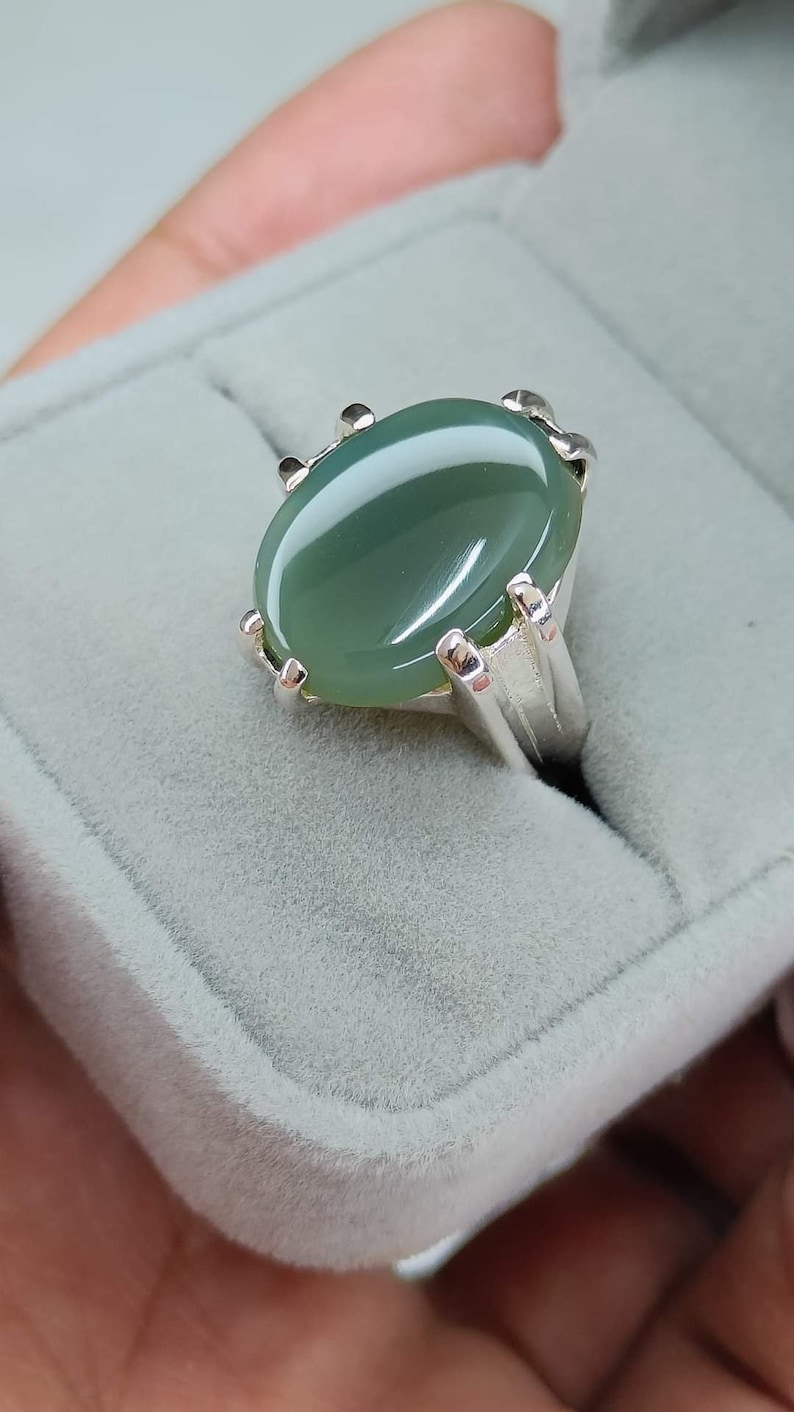 Natural Grapes Color Agate Ring, Pure Aqeeq Ring, Angoori Aqeeq Ring ...
