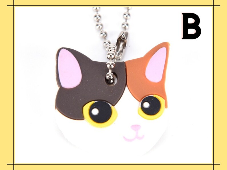 Cute Puppy Pug Cat Rabbit Key Cover Cap Keychain - Etsy