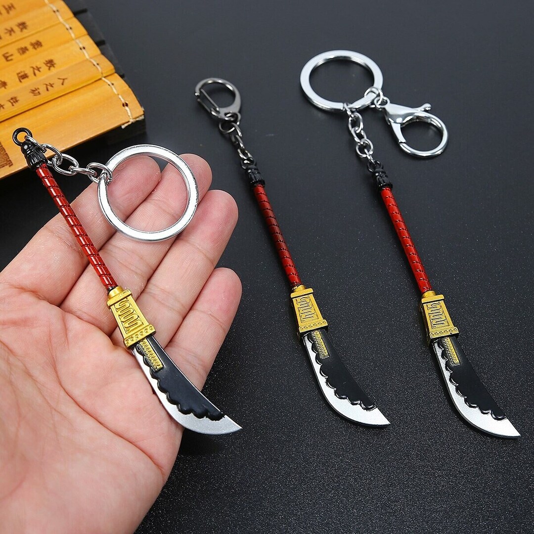 Moive Related Product Anime One Piece White Beard Blade Key Chain ...