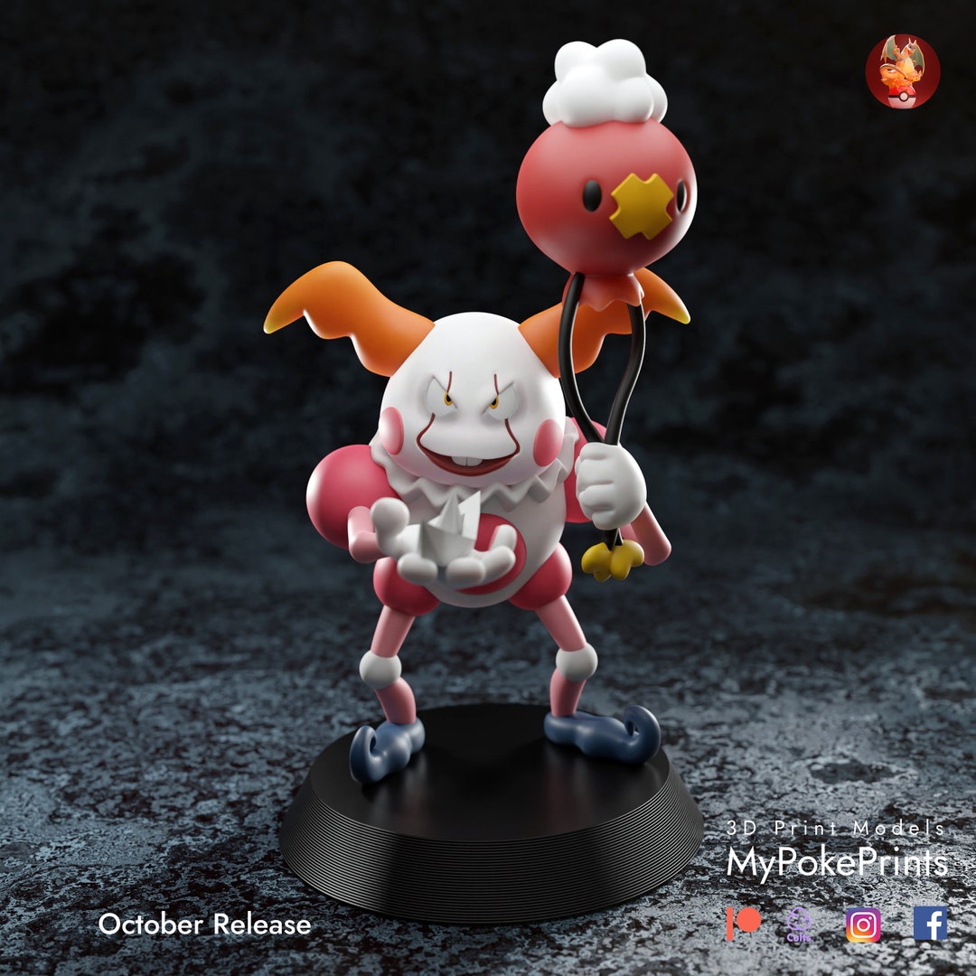 Unpainted DIY KIT Mr Mime Pennywise IT Cosplay Pokémon Cosplay ...