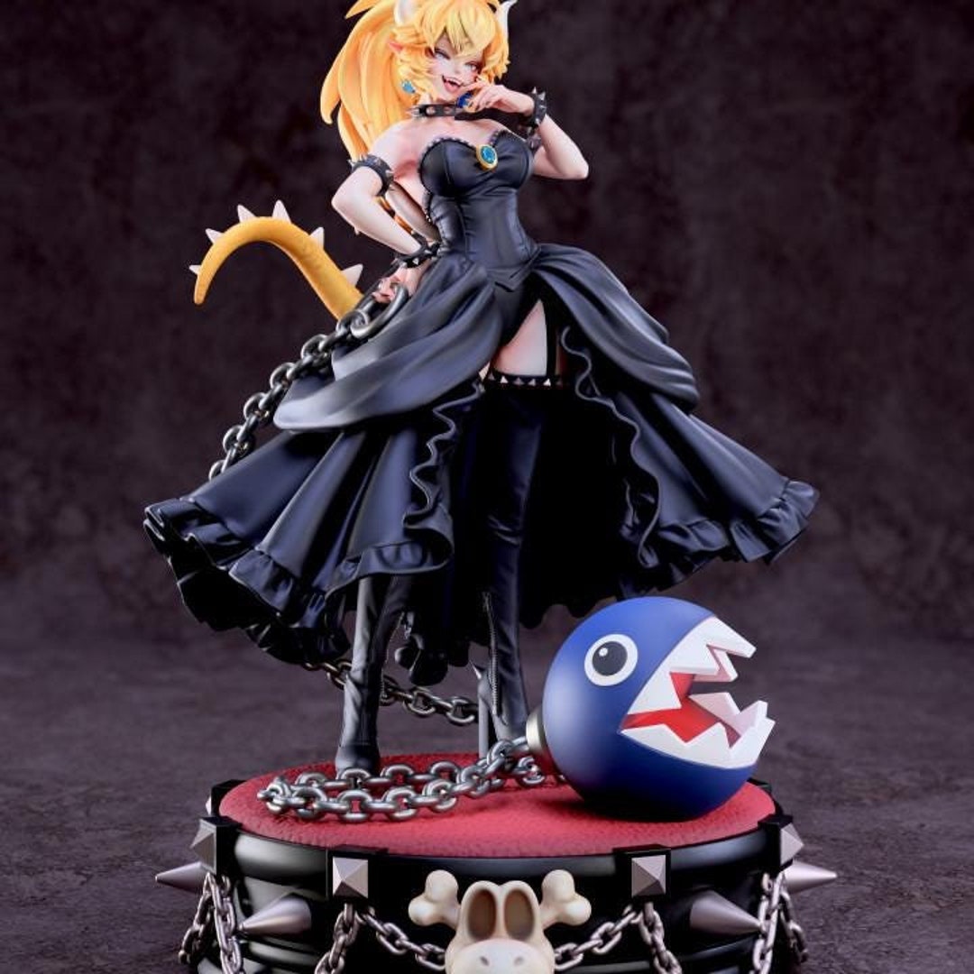 Hand Painted Bowsette Diorama V2 Collectible 3d Printed Statues Perfect ...