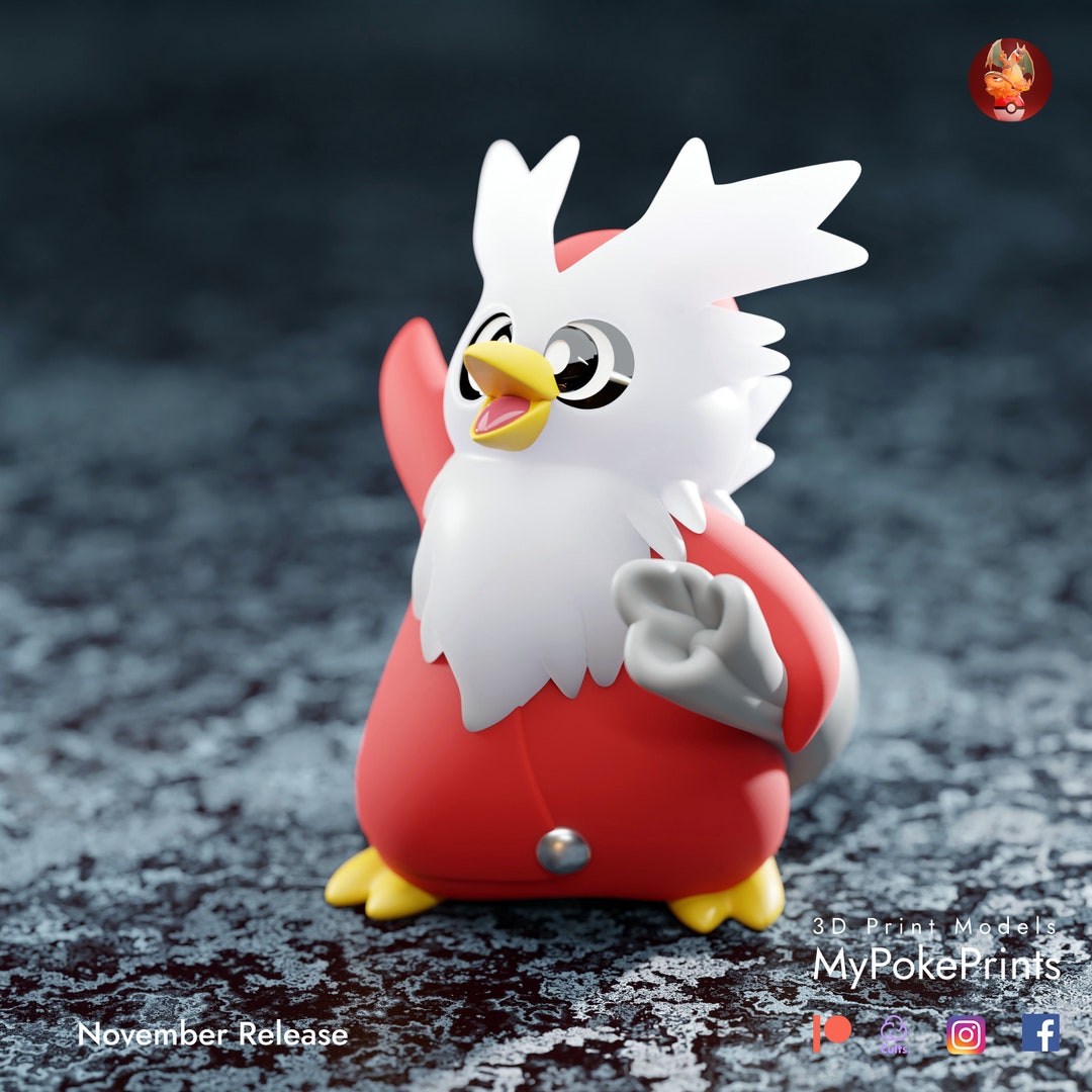 Delibird Cosplaying for Christmas Décor for Your Home or Desk Pokemon ...