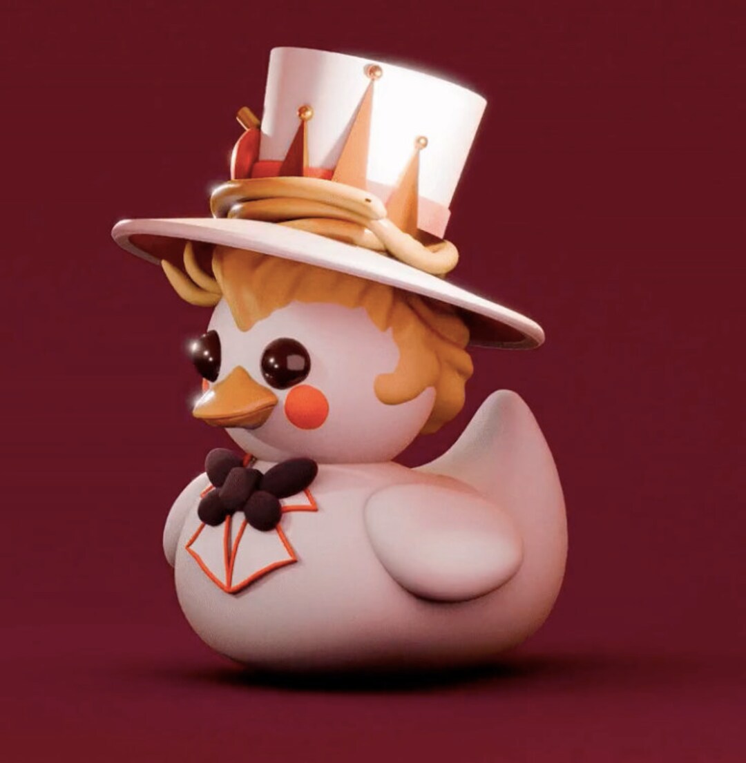 Hand Painted Ducky Lucifer From Hazbin Hotel Collectible 3d Printed ...