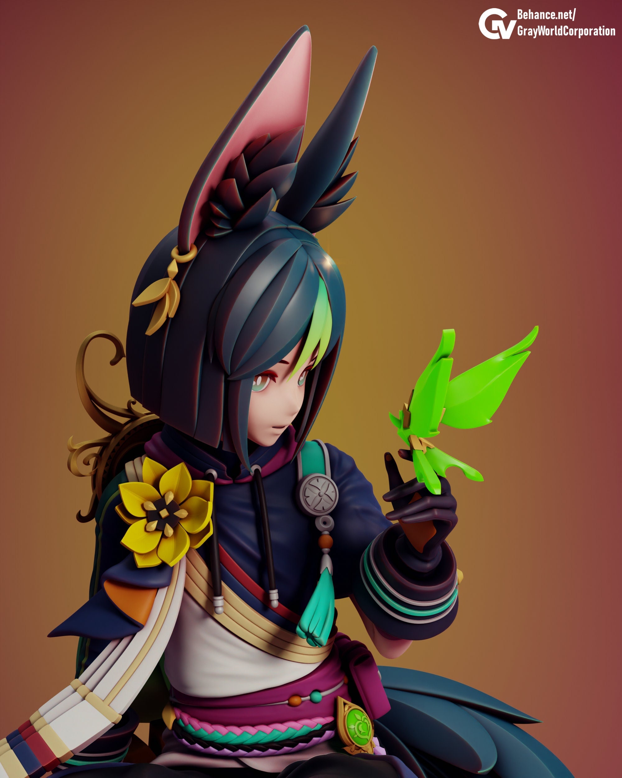 Tighnari From Genshin Impact Collectible 3d Printed Statues Etsy México