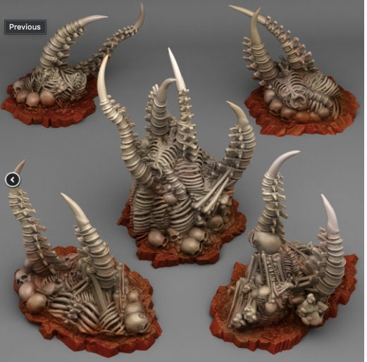 Tyranid Terrain Set Dnd Bushes Wargaming Terrain Dnd - Etsy