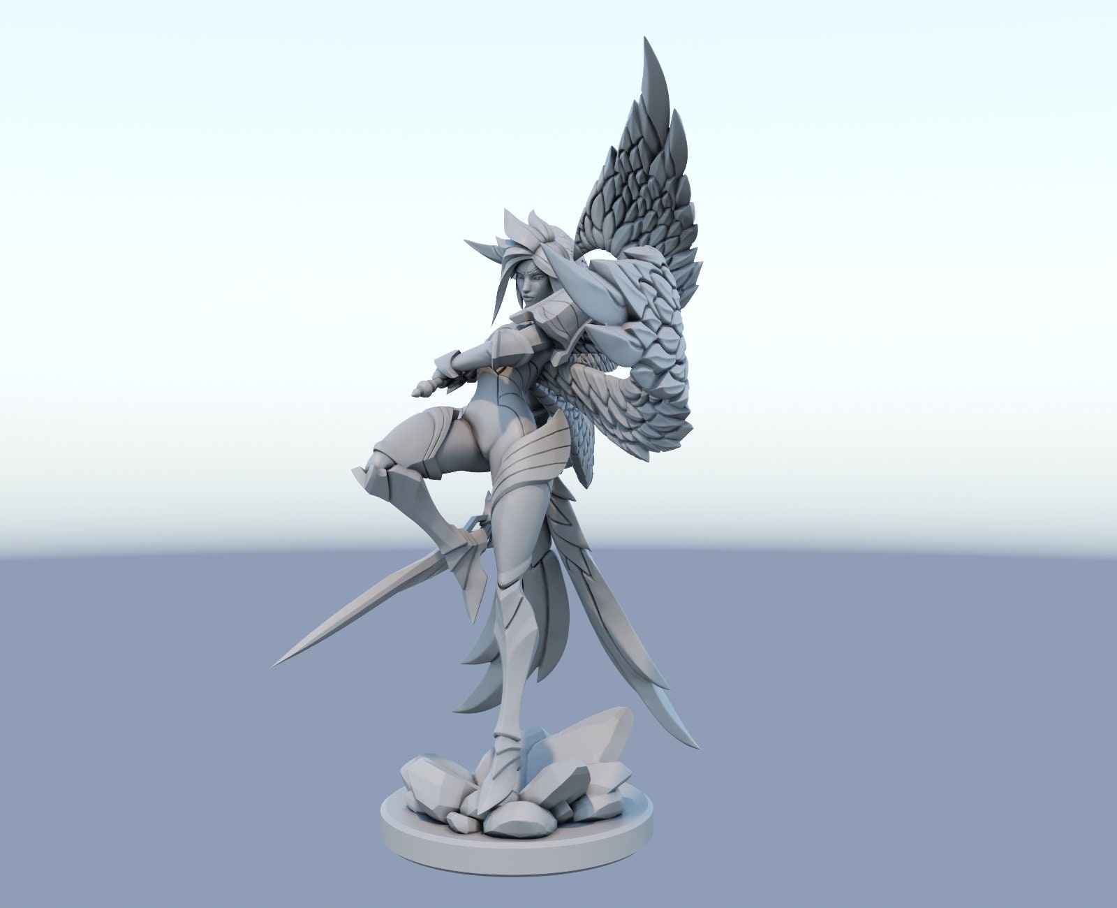 Kayle the Righteous League of Legends Lol Collectible 3d - Etsy