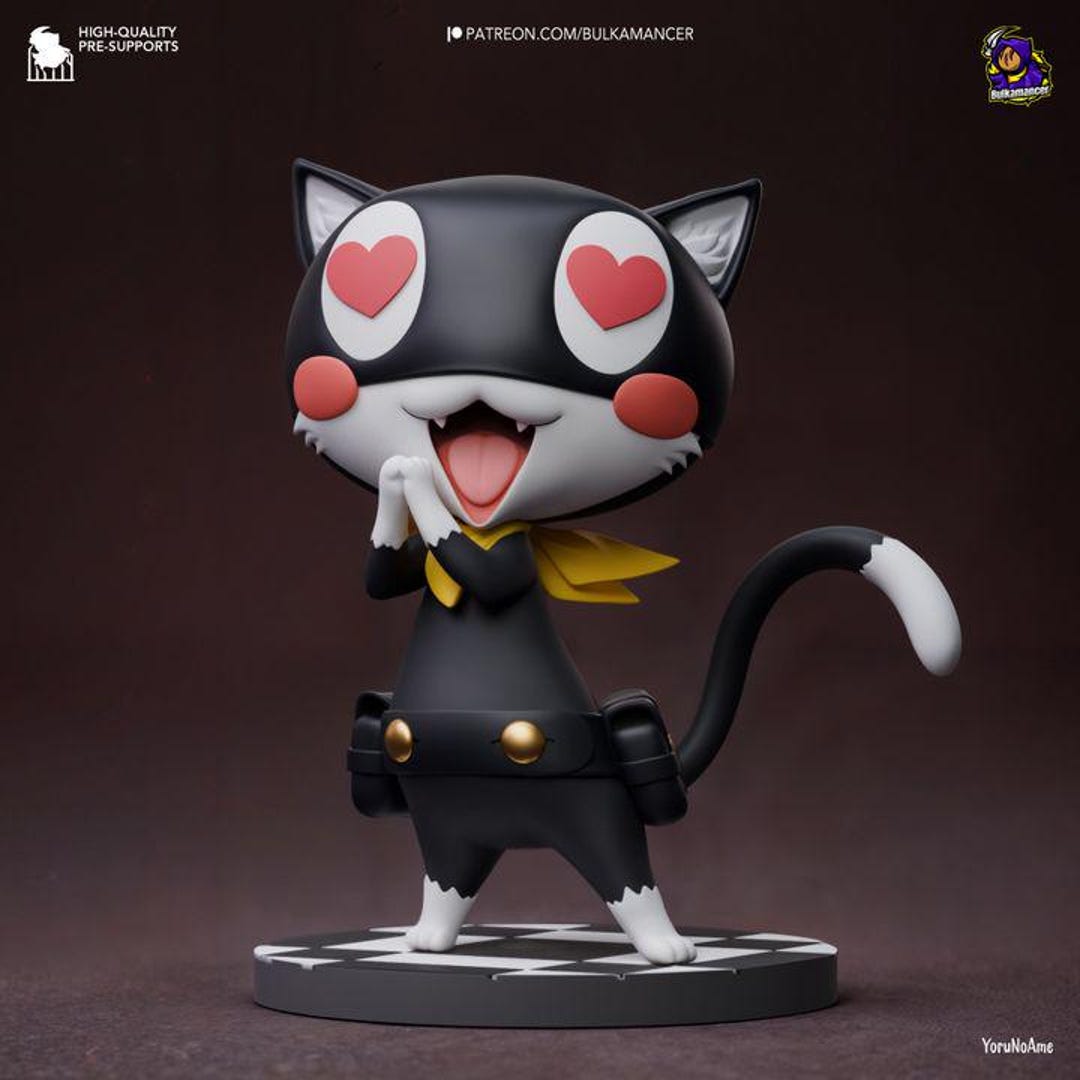 Hand Painted Morgana From Persona 5 Collectible 3d Printed Statues ...
