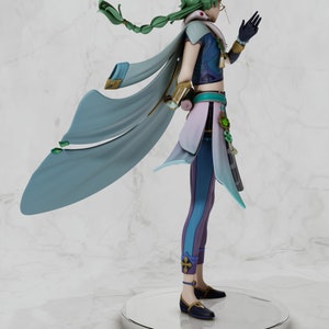 Baizhu From Genshin Impact Collectible 3d Printed Statues Perfect for Home Decor Unpainted and ...