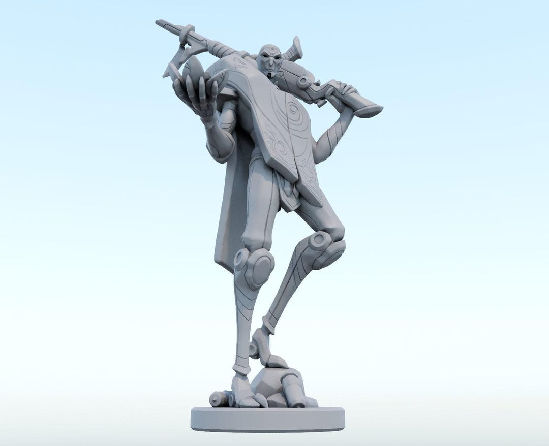 Unpainted DIY KIT Classic Jhin From League of Lol Collectible 3d ...