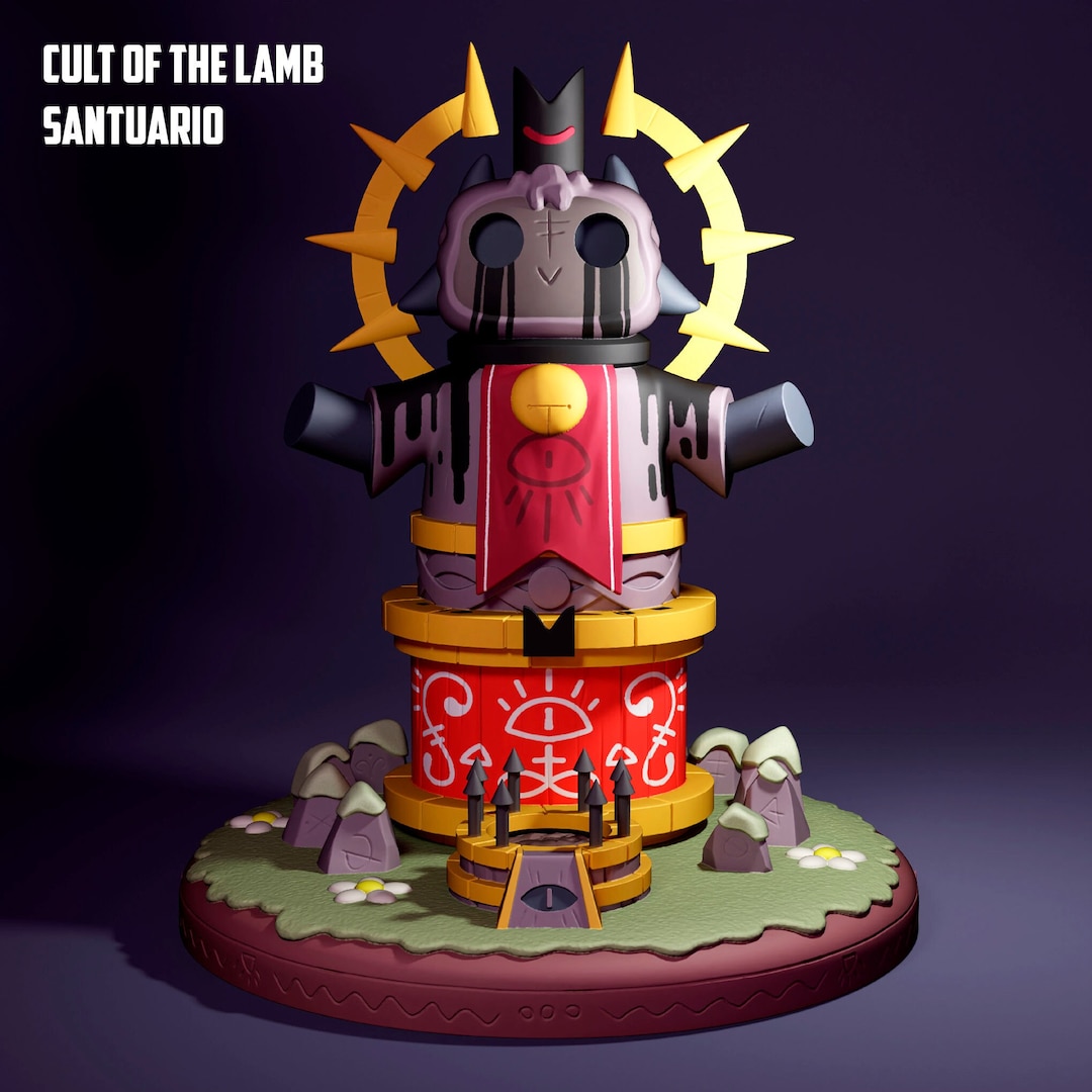 Santuario From Cult of the Lamb Collectible 3d Printed Statues Home ...