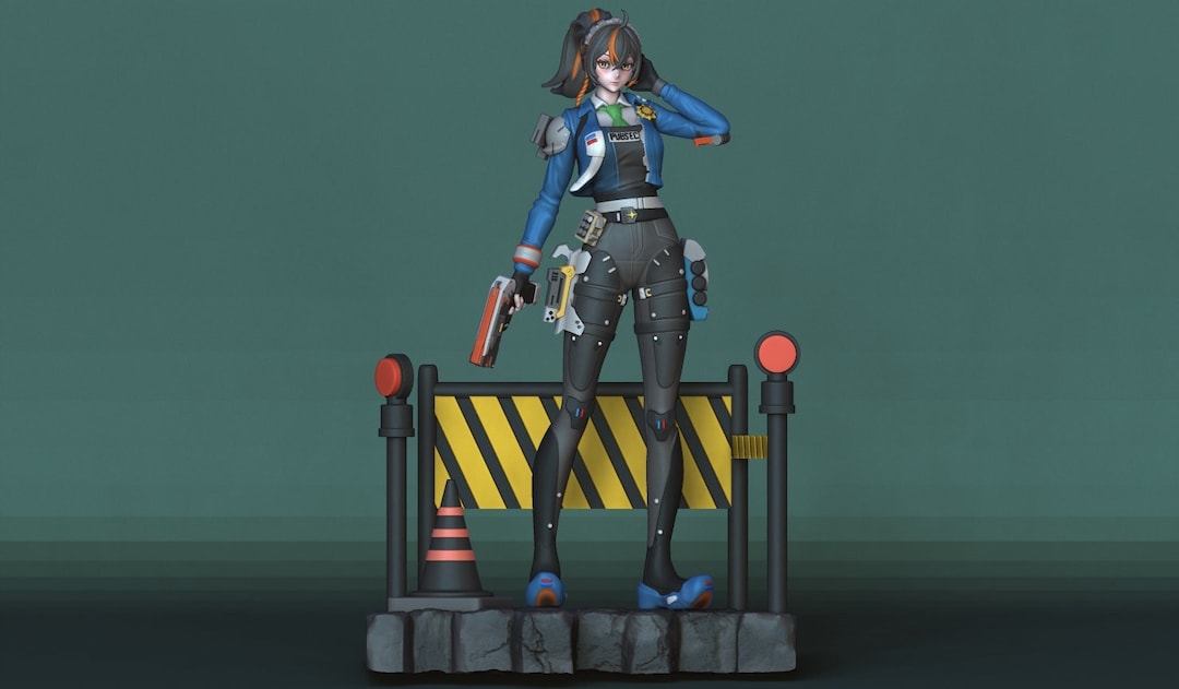 Zhu Yuan Diorama From Zenless Zone Zero Collectible 3d Printed Statues ...