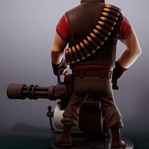 Heavy Gunner From Team Fortress 2 Collectible 3d Printed Statues Home ...